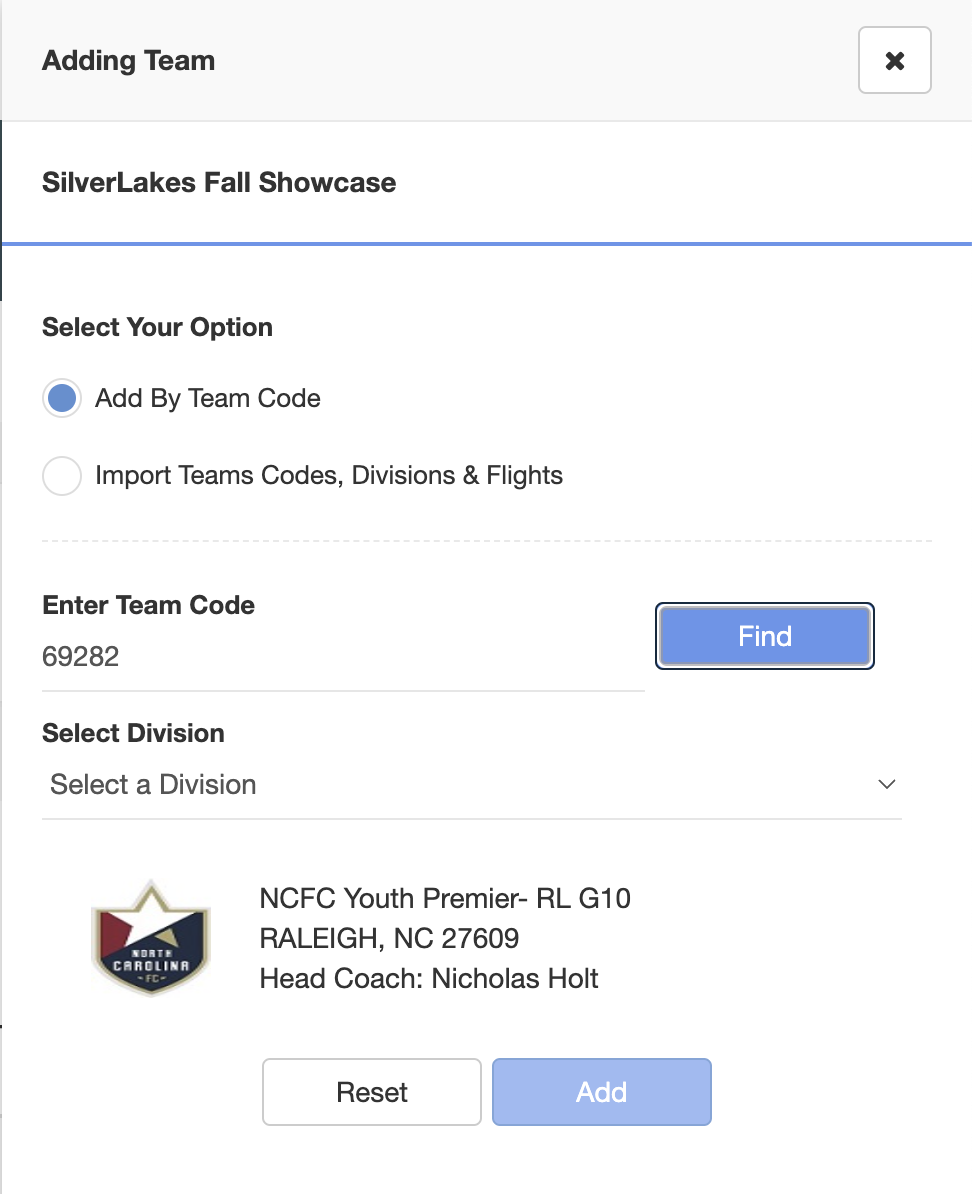 How To Add A Team – Total Global Sports